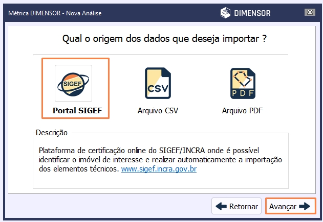 SIGEF: Importando Portal – Materiais de Suporte Técnico