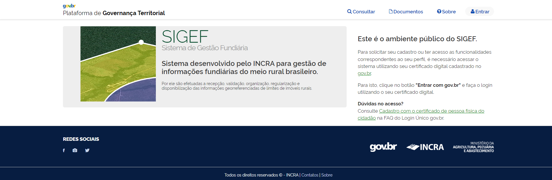 SIGEF: Certificar – Materiais de Suporte Técnico