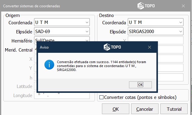 Cartografia: Convert – Materiais de Suporte Técnico