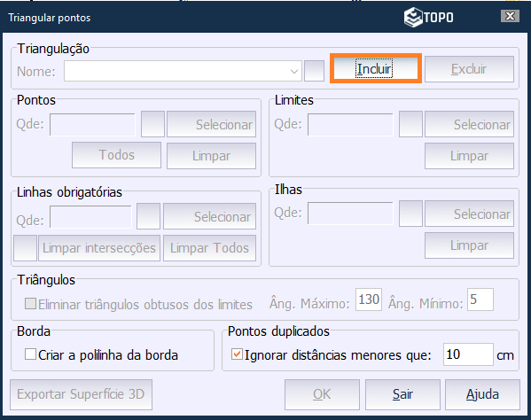 Triangulação (MDT): Criar – Portal Métrica de Suporte Técnico