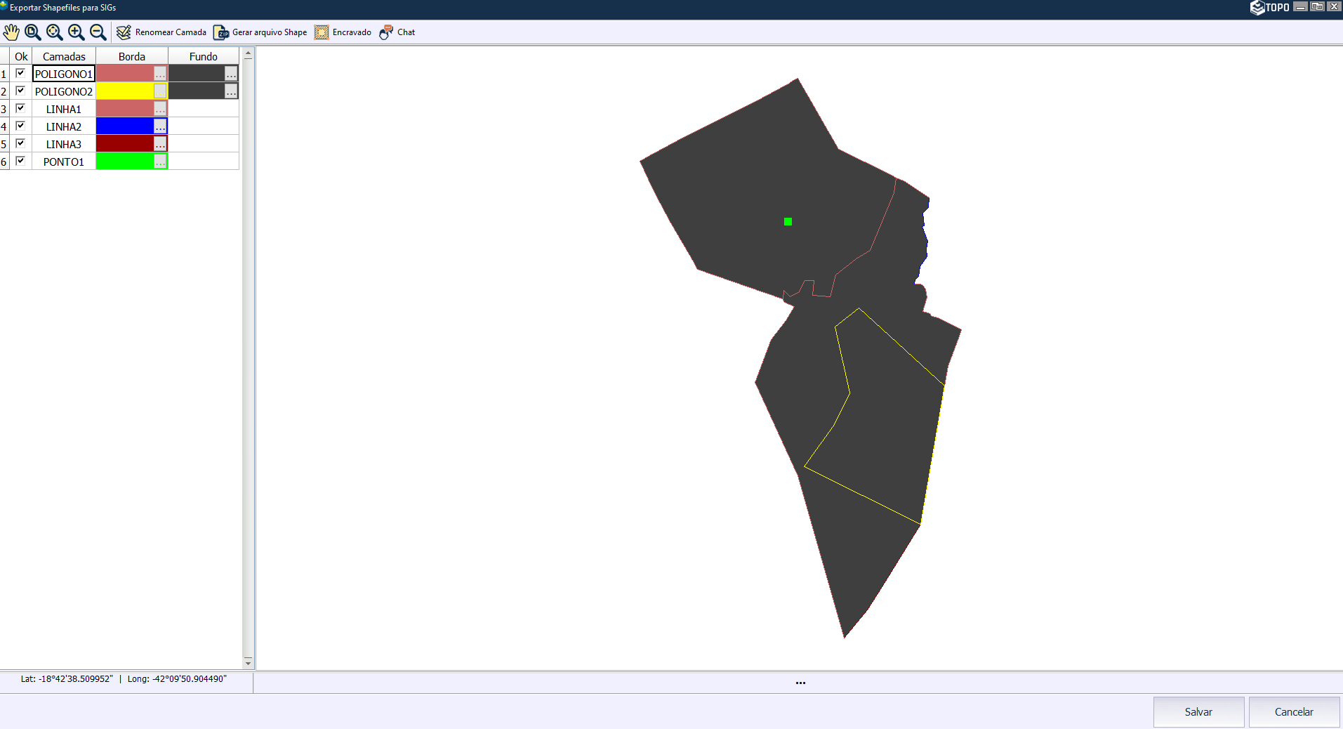 Exportar: Shapefile – Portal Métrica de Suporte Técnico