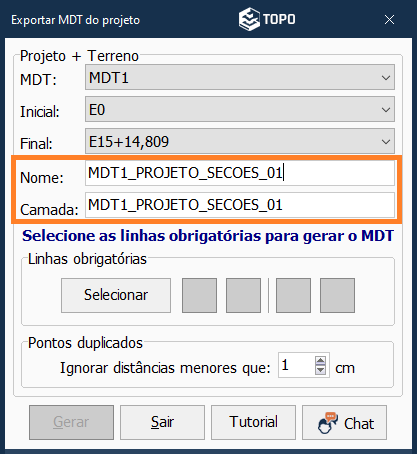 Exportar MDT do projeto – Portal Métrica de Suporte Técnico