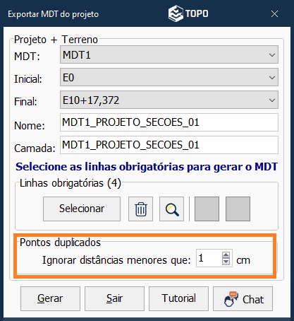 Exportar MDT do projeto – Portal Métrica de Suporte Técnico