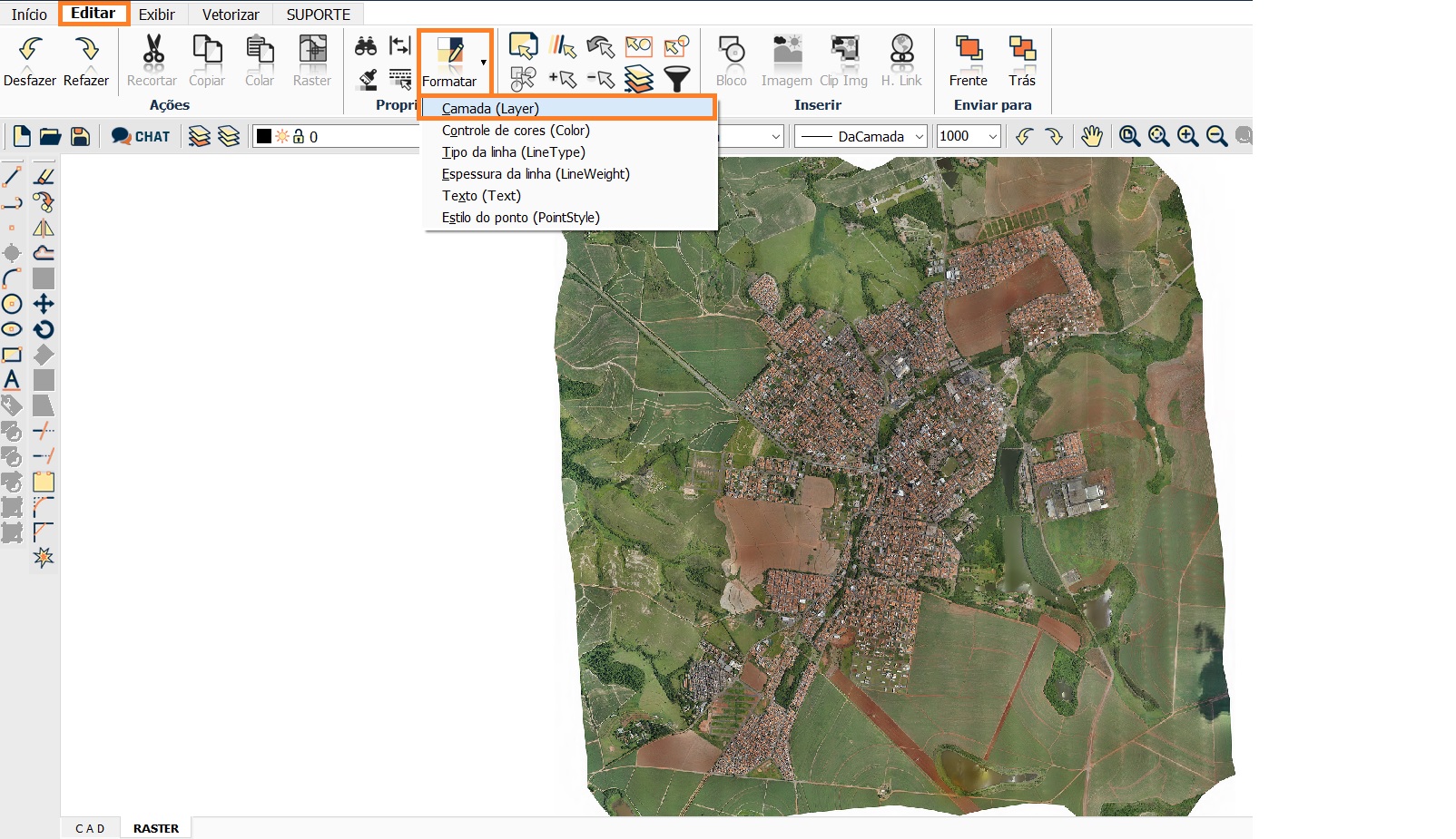 Importar Imagens: .GeoTIFF – Portal Métrica de Suporte Técnico