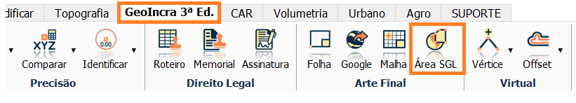 Arte Final: Área SGL – Portal Métrica de Suporte Técnico